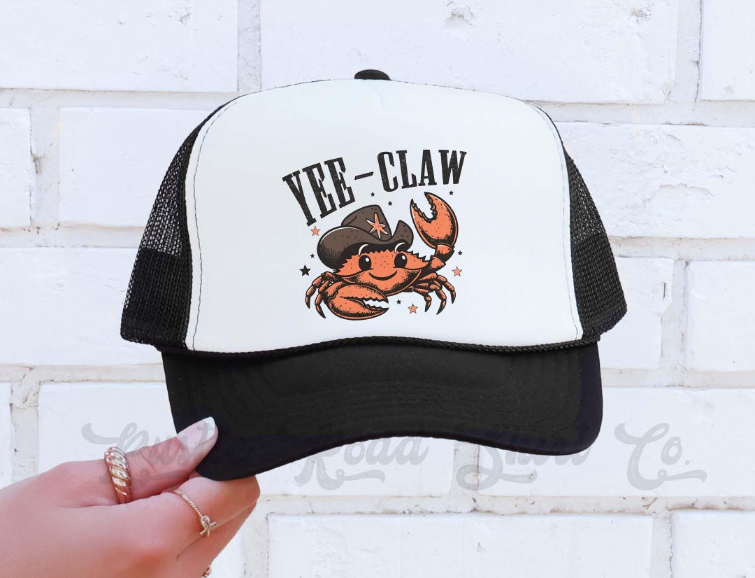 Funny Trucker Hat, Yee Claw Hat, Lake Bum Hat, 90's Retro Neon Hat ...