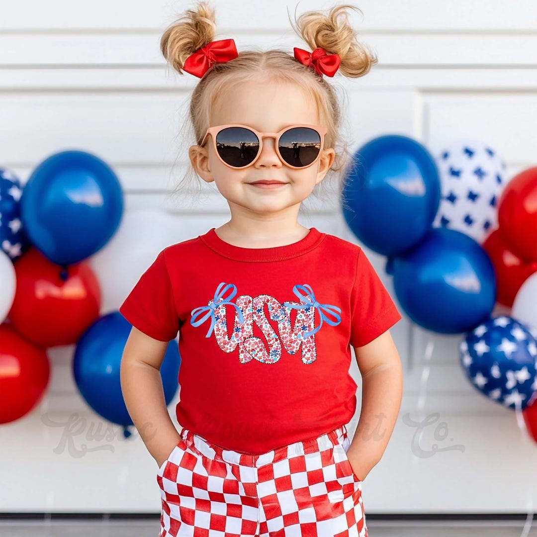 Girls 4th of July Shirt, USA Shirt, Kids 4th of July Shirt, Boys 4th of ...