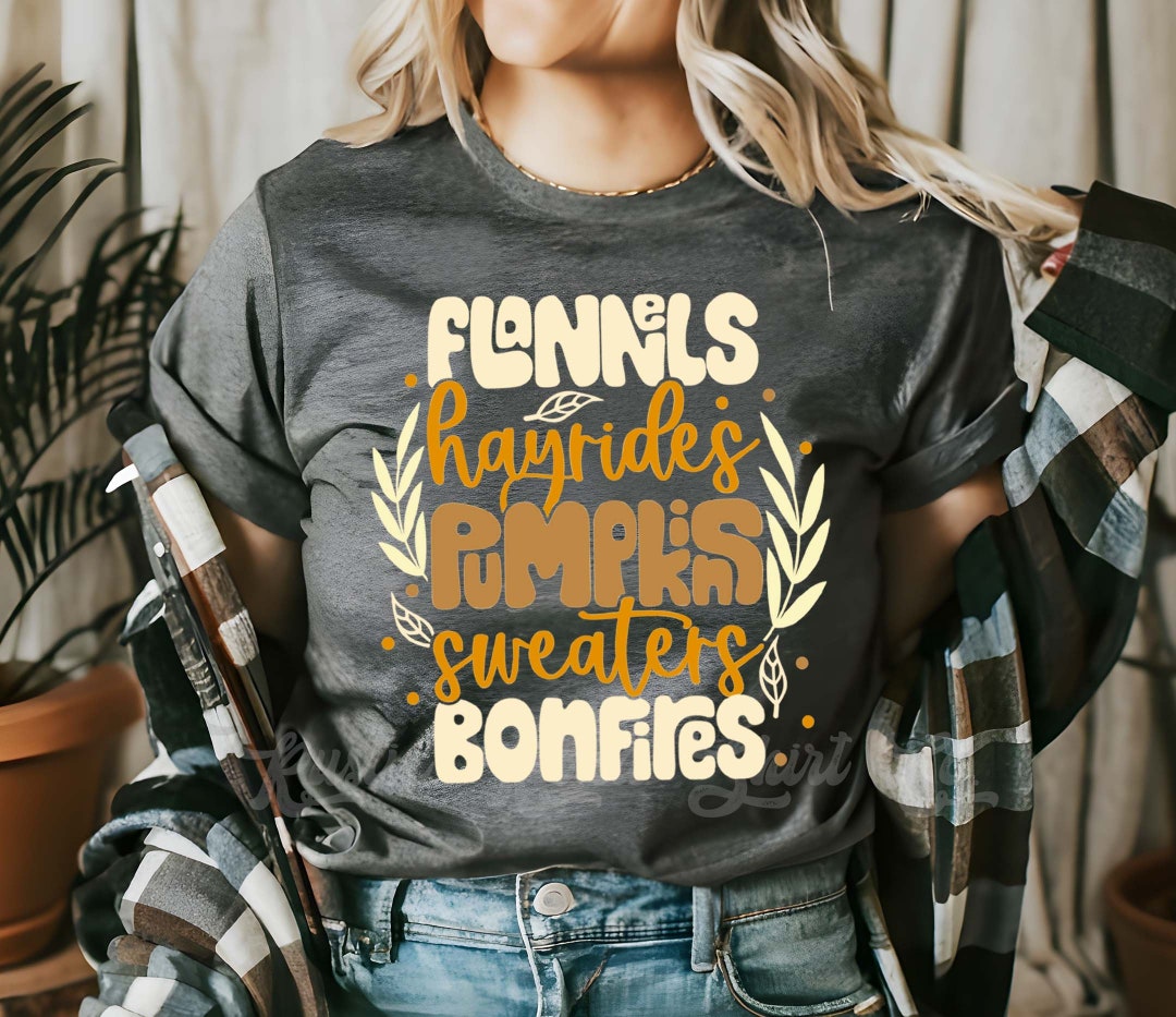 Hello Fall Shirt, Fall Words Shirt, Women's Fall Shirt, Autumn Shirt ...
