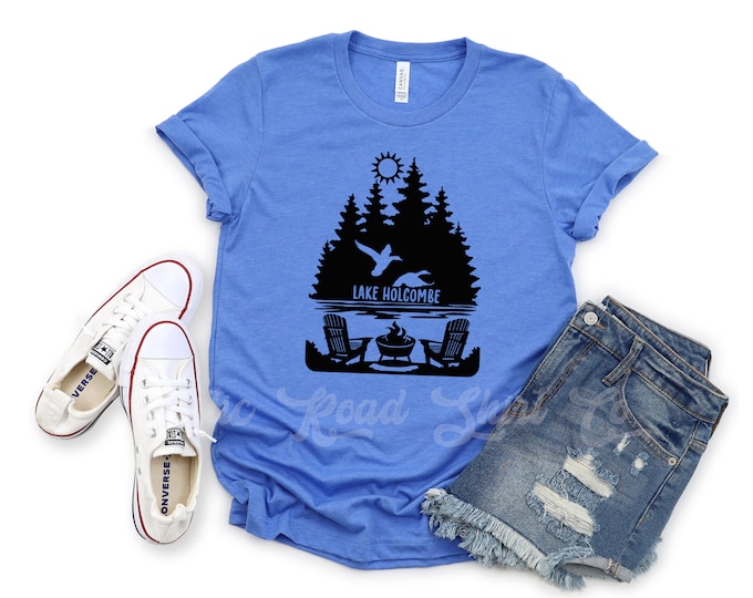 Custom Lake T-shirt Camping T-shirt Paddle Lake T-shirt - Etsy