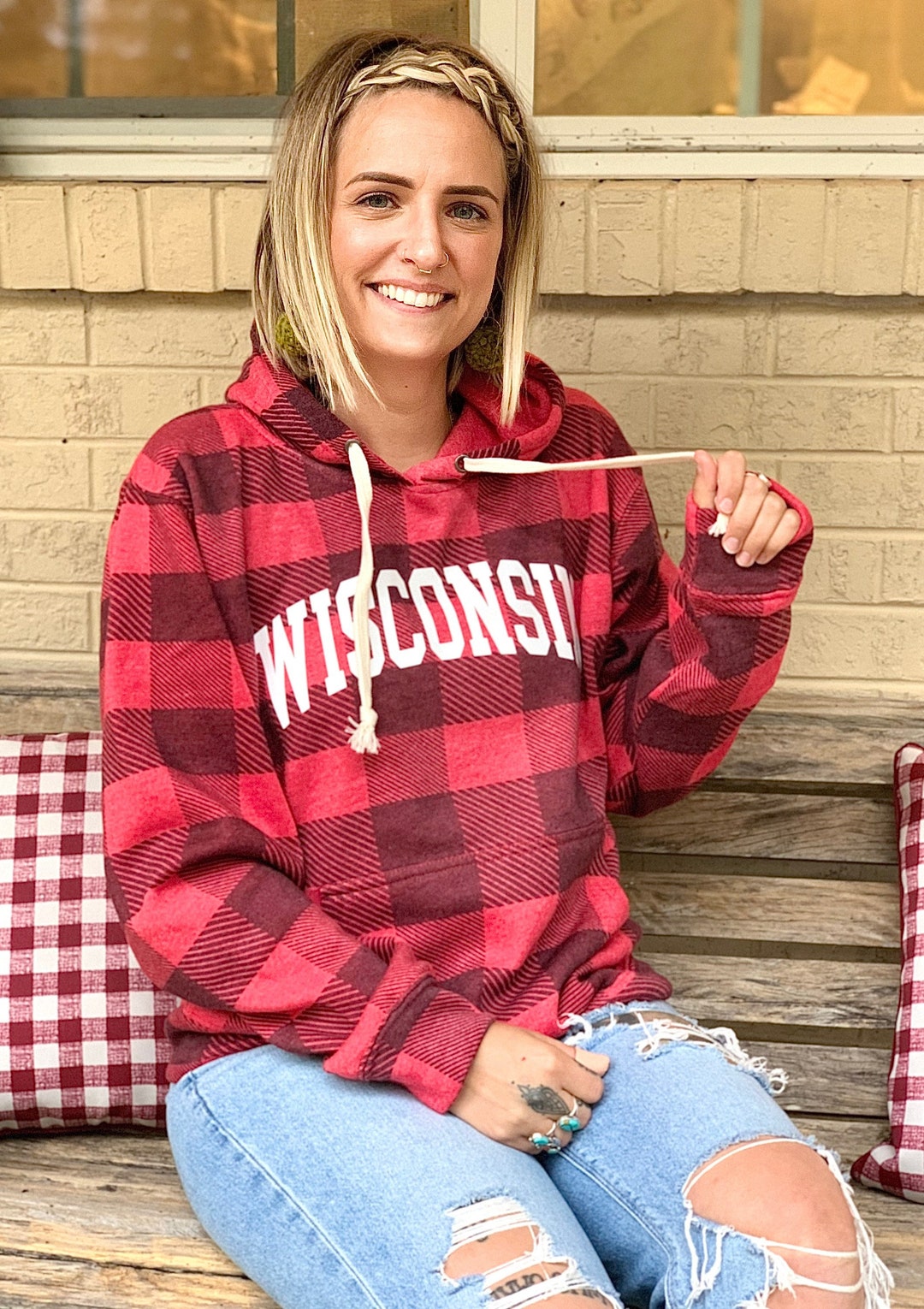 Wisconsin Sweatshirt, Wisconsin Hoodie, Midwest Sweatshirt, Wisconsin ...