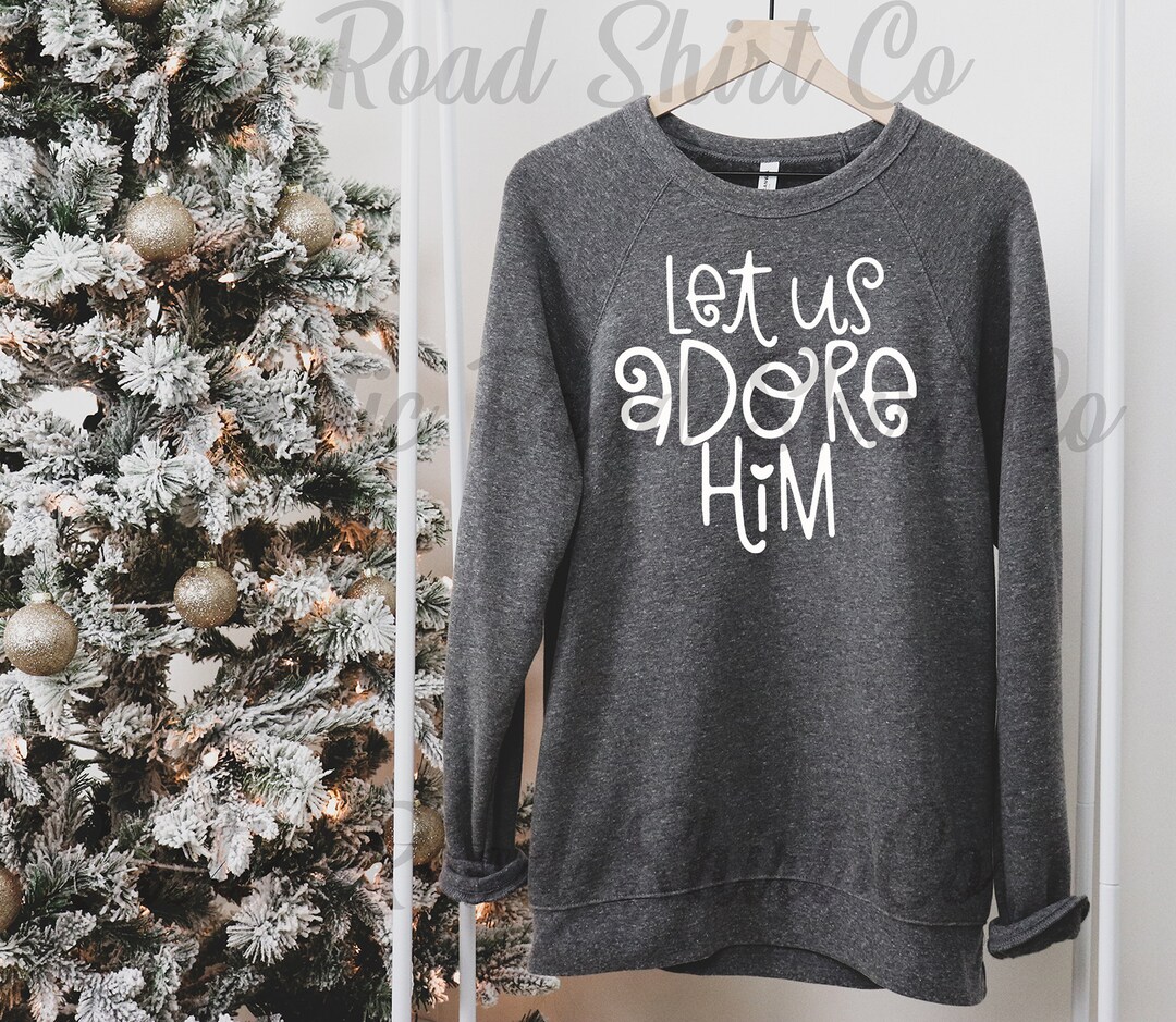 Christmas Sweatshirt, Christian Sweatshirt, Jesus Sweatshirt, Holiday ...
