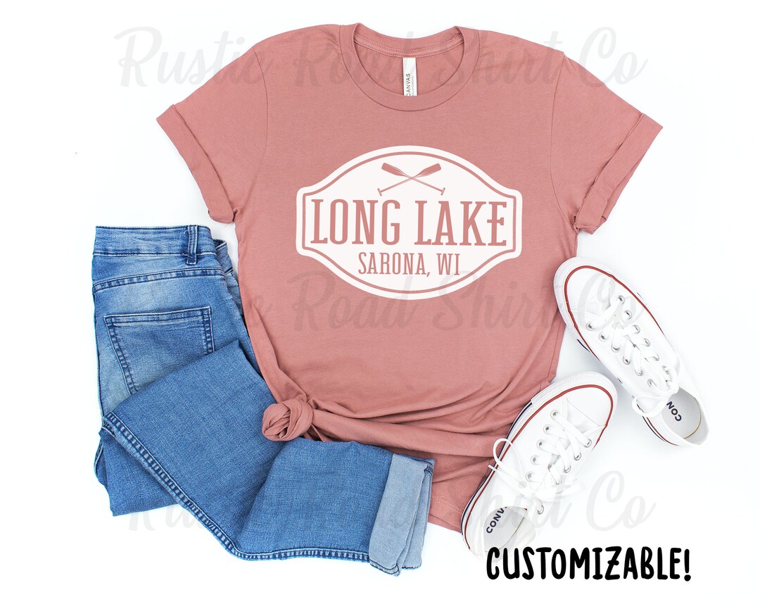 Custom Lake T-shirt, Camping T-shirt, Paddle Lake T-shirt, Family ...