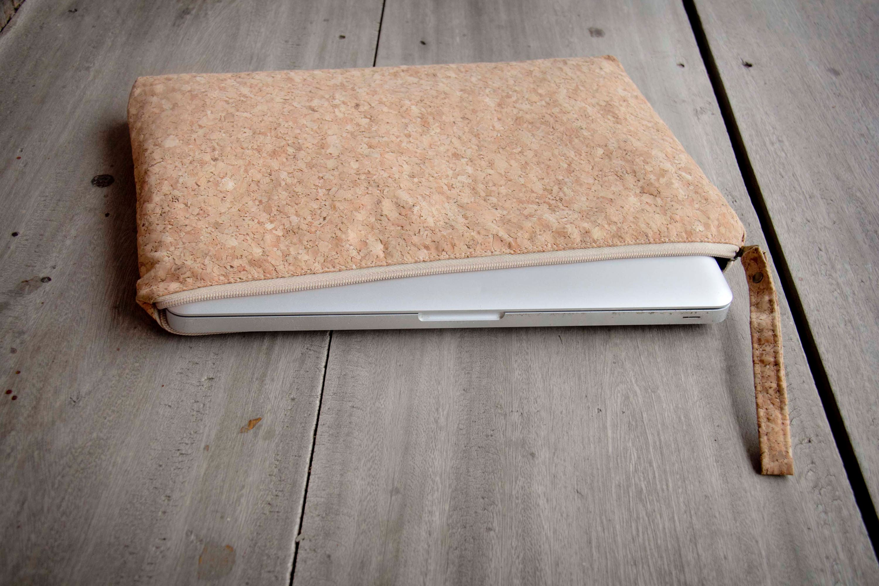 Laptop Sleeve 15 16 Handmade From Cork Classic - Etsy