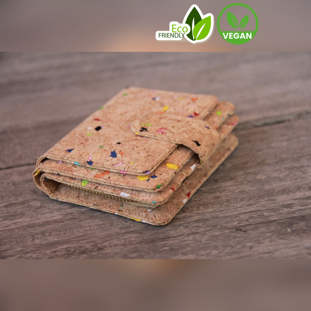Trifold Wallet From Recyclable Cork - Etsy UK