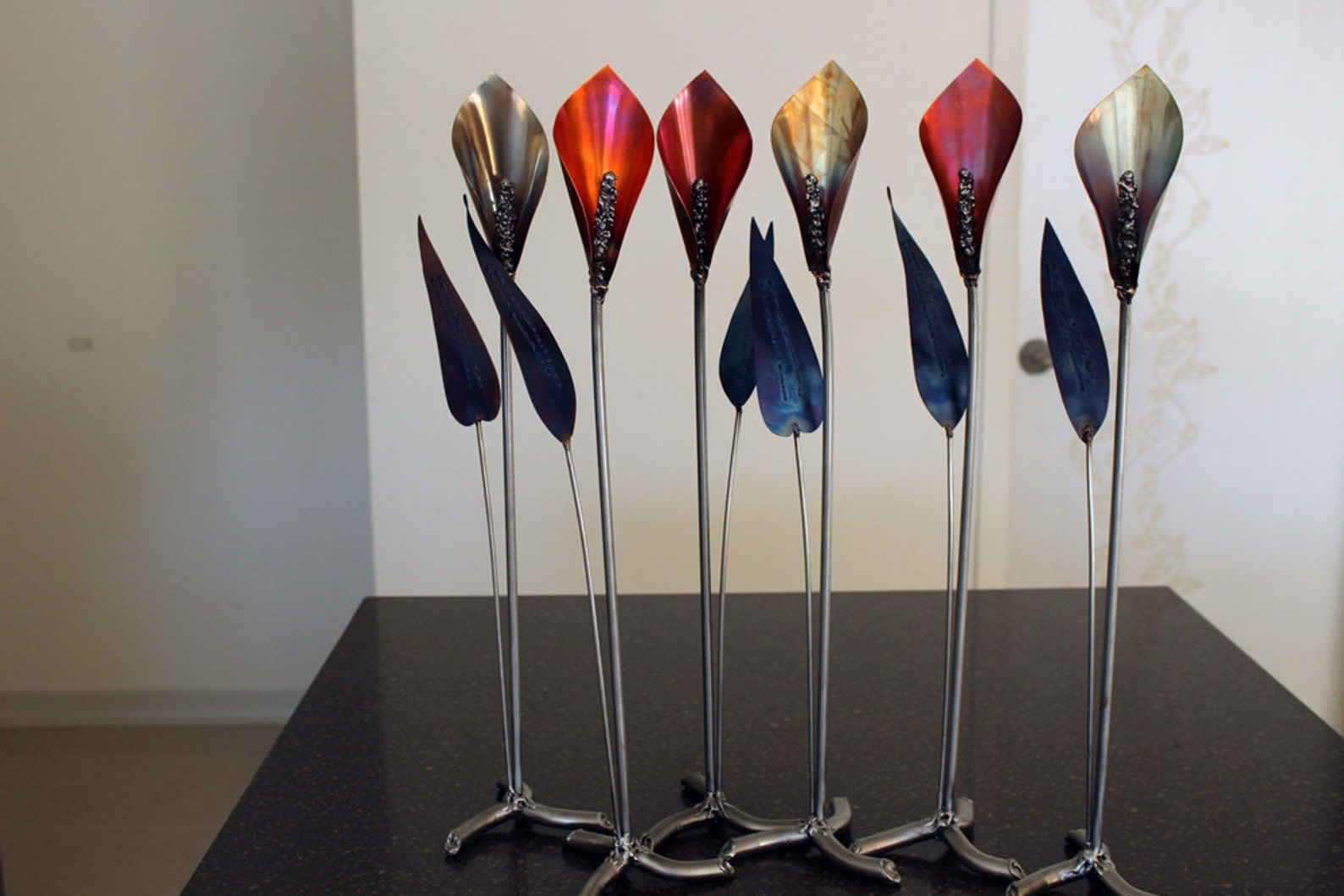Free-standing Lily (in Metal Flower Sculptures) - Etsy
