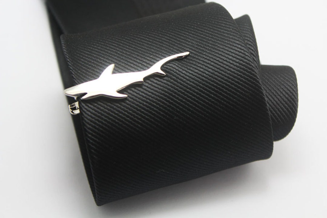 Shark Tie Clip, the Great Silver Shark Accessories, Novelty Accessories ...