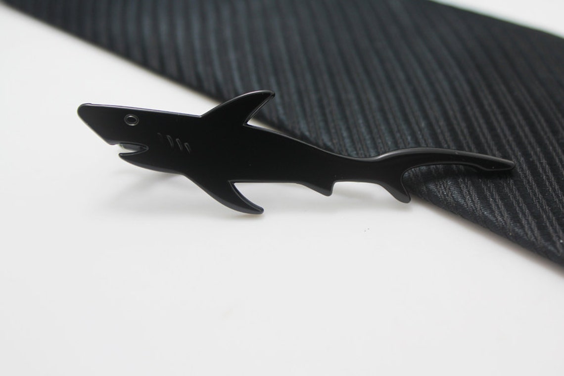 Shark Tie Clip, the Great Black Shark Accessories, Novelty Accessories ...