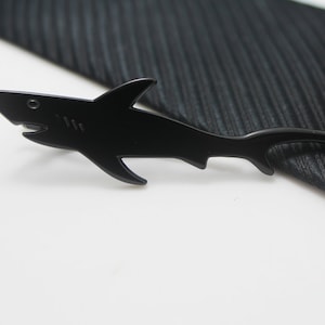 Shark Tie Clip, the Great Black Shark Accessories, Novelty Accessories ...