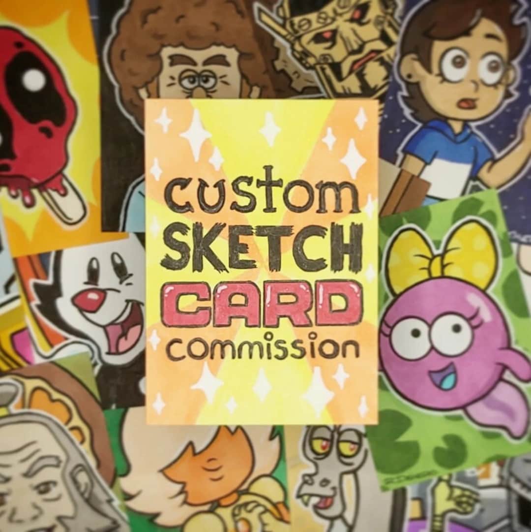 Custom Sketch Card Commission - Etsy