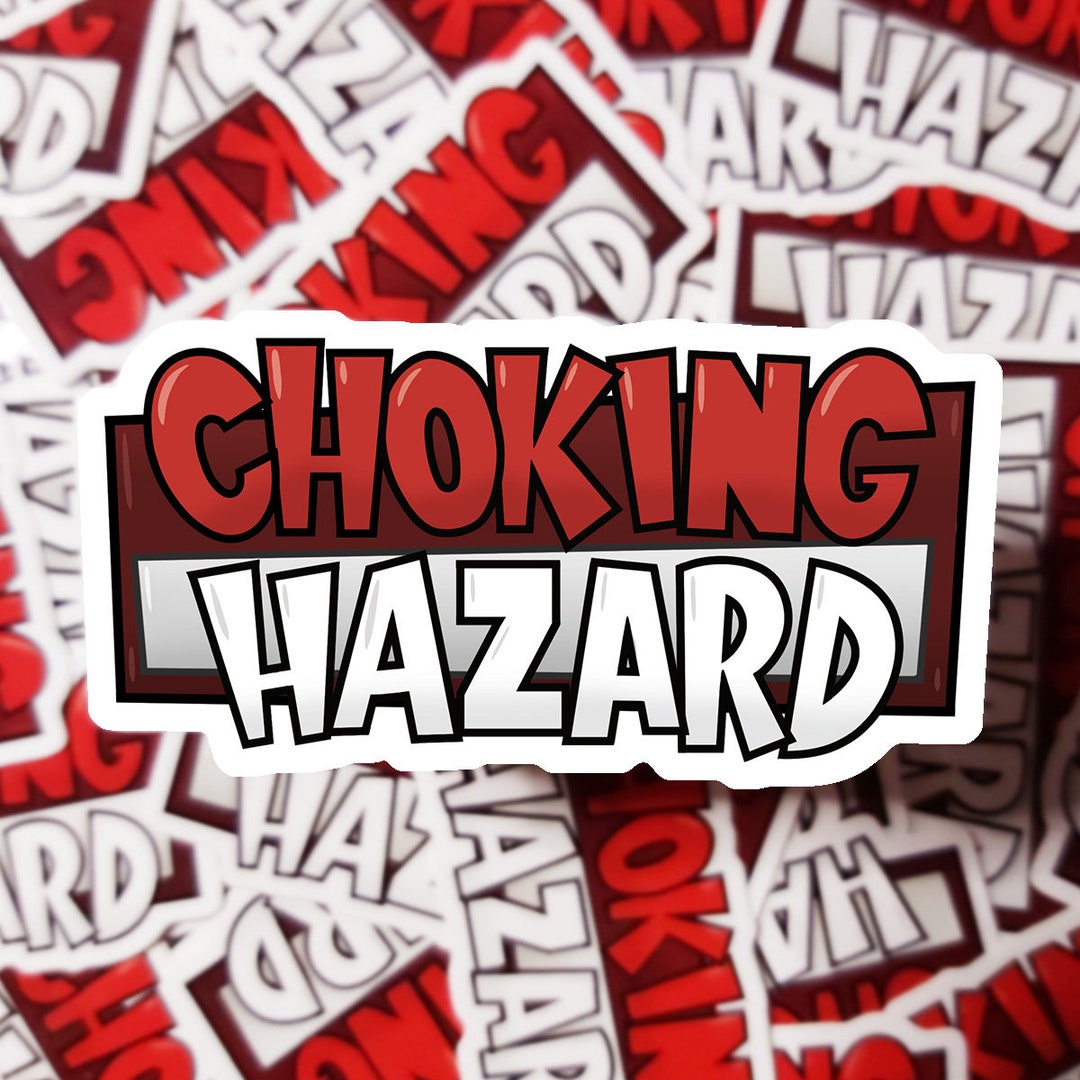 Choking Hazard Logo Stickers - Etsy