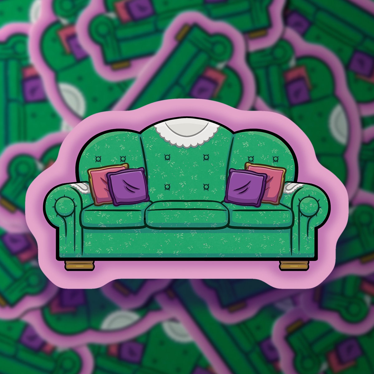 The Big Comfy Couch Stickers - Etsy