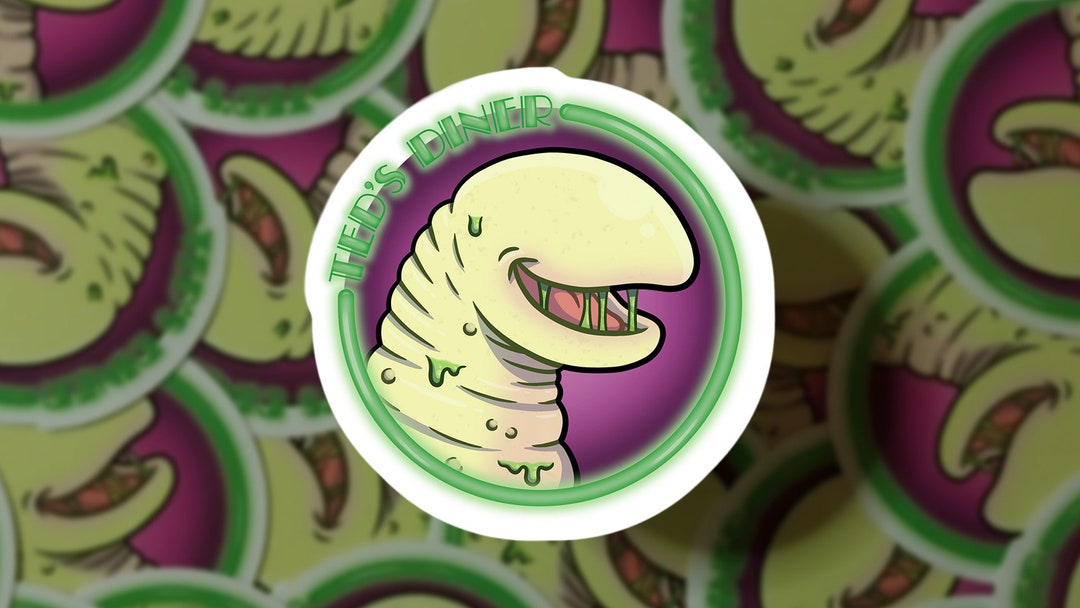 Maurice the Maggot From Freaky Stories Stickers - Etsy