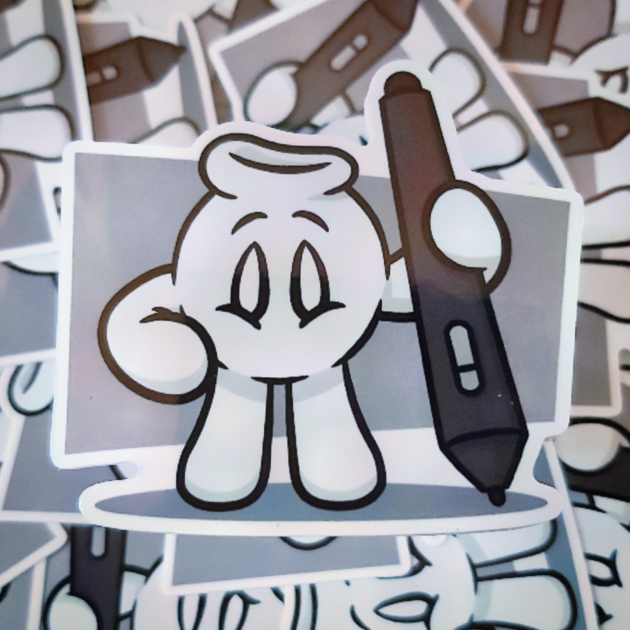 Digital Artist Toon Glove Stickers - Etsy