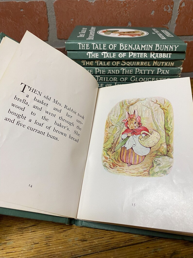 Peter Rabbit Books Collection, Beatrix Potter, Illustrated, Collectible ...