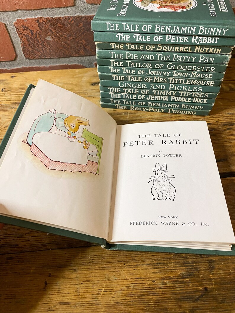 Peter Rabbit Books Collection, Beatrix Potter, Illustrated, Collectible ...