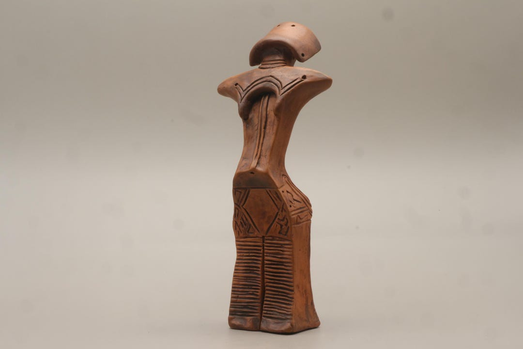 Clay Figurine Dogu, Ceramic Ancient Jomon Era Figurine, Dogu Japan ...