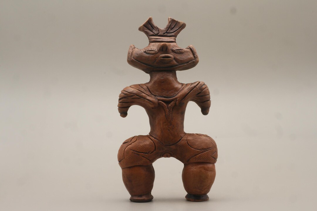Ceramic Ancient Jomon Era Figurine, Dogu Japanese Statues - Etsy