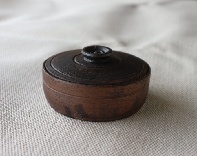 Ceramic Salt Cellar Sugar Pot Pottery Bowl Bowl With Lid Pottery Cellar ...