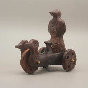 Terracotta Primitive Cart, Vinca Culture Idol - Etsy