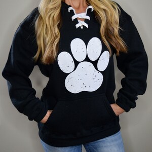 Dog Paw Sweatshirt. Paw Print Sweatshirt. Dog Lover Shirt. Dog Groomer ...