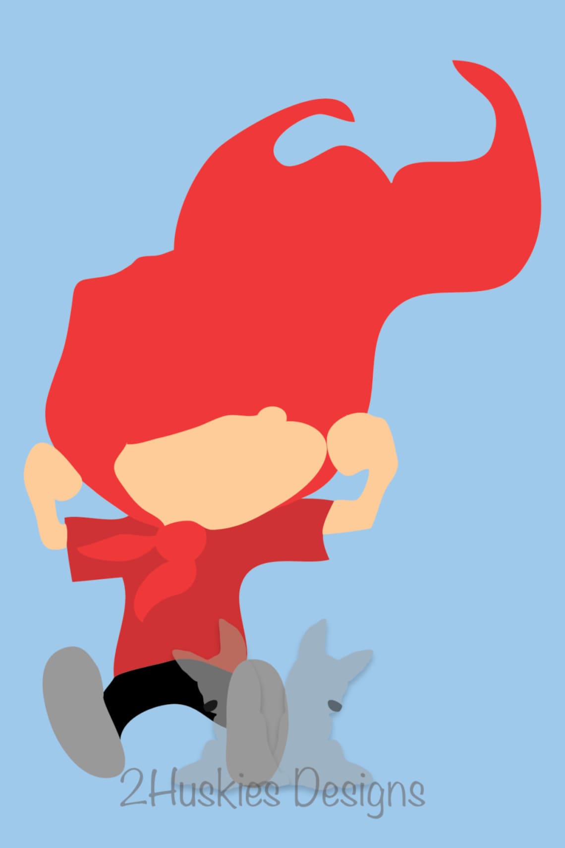 Calvin and Hobbes Stupendous Man Minimalist Poster | Wall Art Digital ...