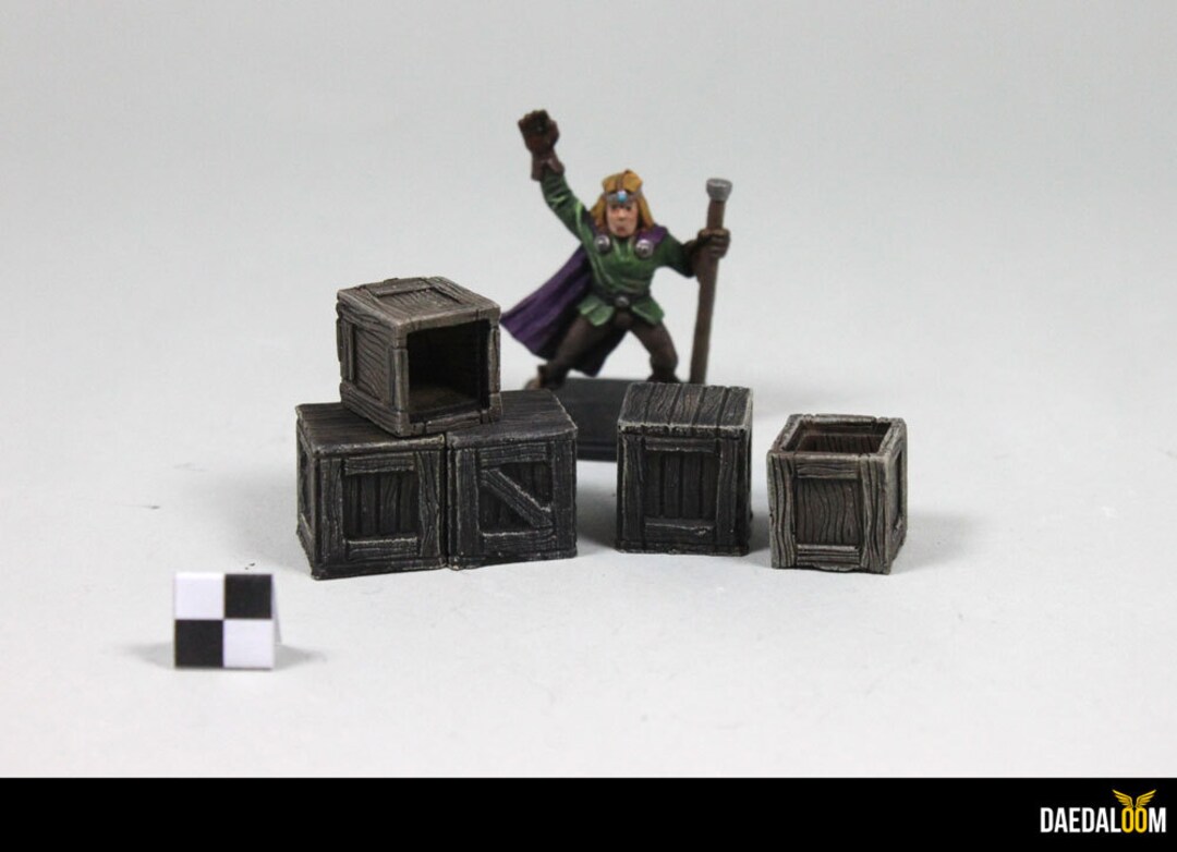 Miniatures Crates for Tabletop Fantasy Games - Etsy