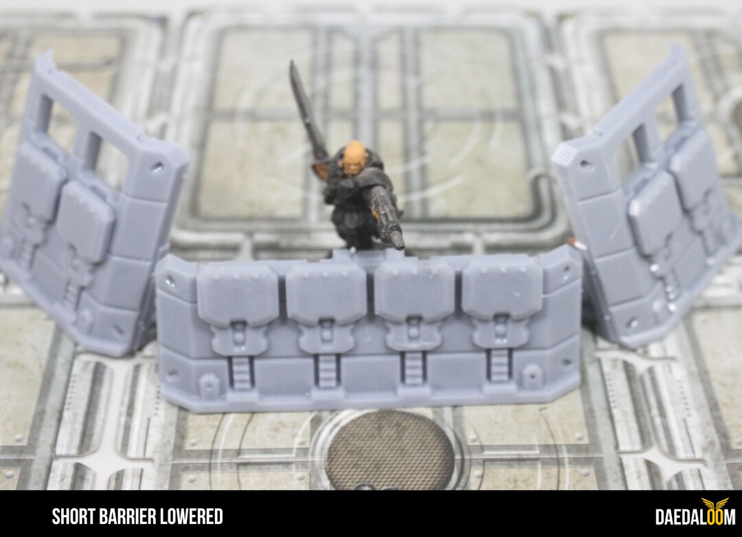Miniature Barricades for Science Fiction or Post Apocalyptic Miniature ...