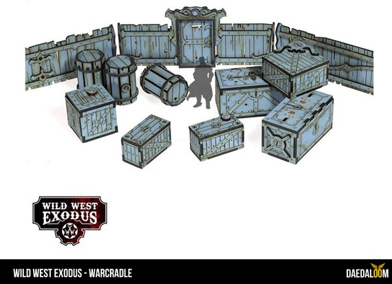 Old West Steampunk Fences and Barrels for Tabletop Gaming | Etsy