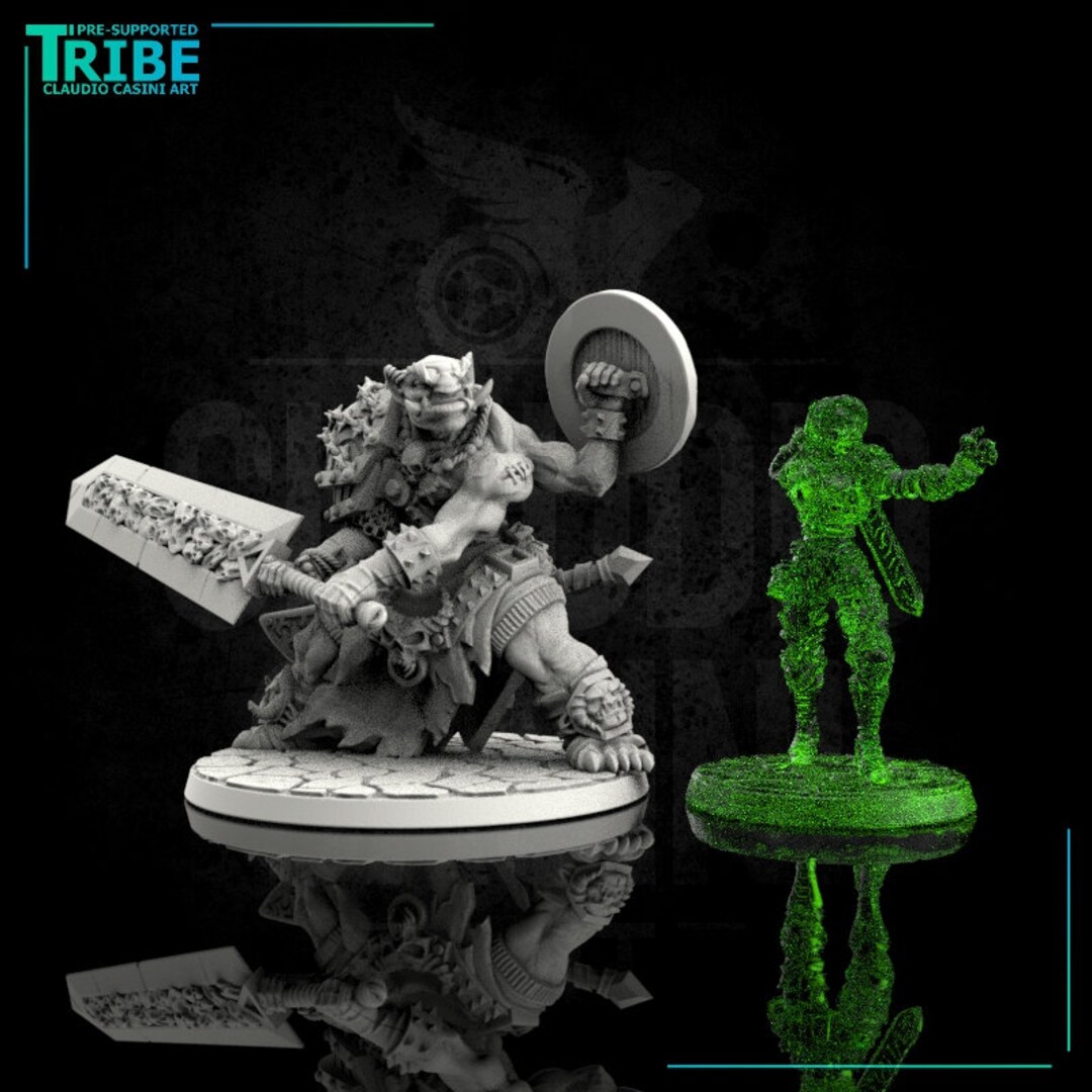 Abomination Troll Figurine Dungeons and Dragons Zombicide Black Plague ...
