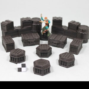 Dungeons and Dragons Accessories : Large Pack of Crates for Fantasy ...