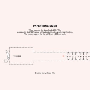 Ring Size Guide - Printable Ring Sizer - Find Your Ring Size - Easily ...