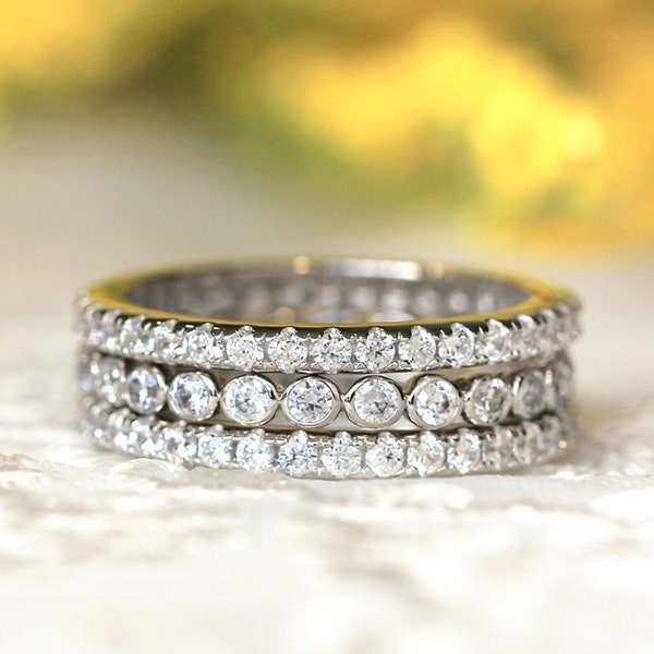 Stackable Wedding Bands - Etsy
