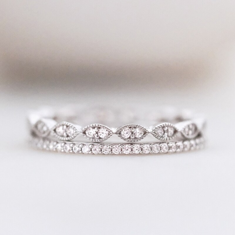 Stackable Wedding Bands - Etsy