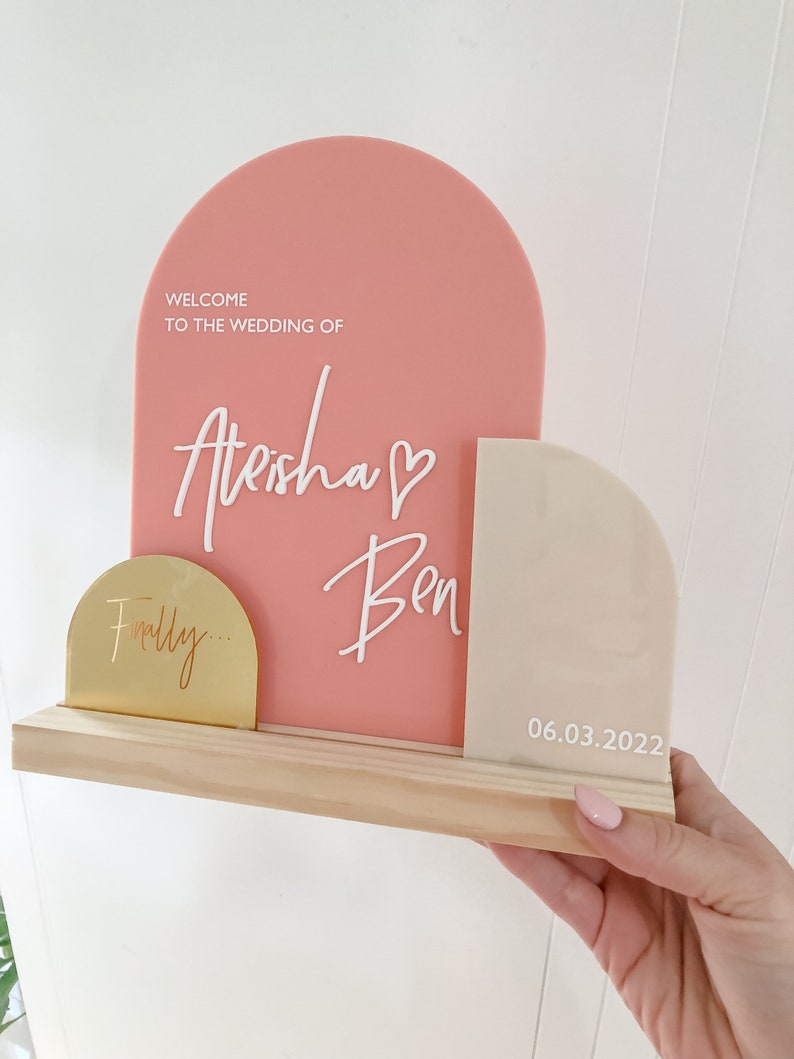 Welcome to Wedding Table Sign Welcome to Acrylic Sign | Etsy