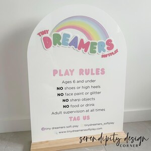 Jumping Castle Play Rules Sign | Business Safety Sign | Soft Play Play ...