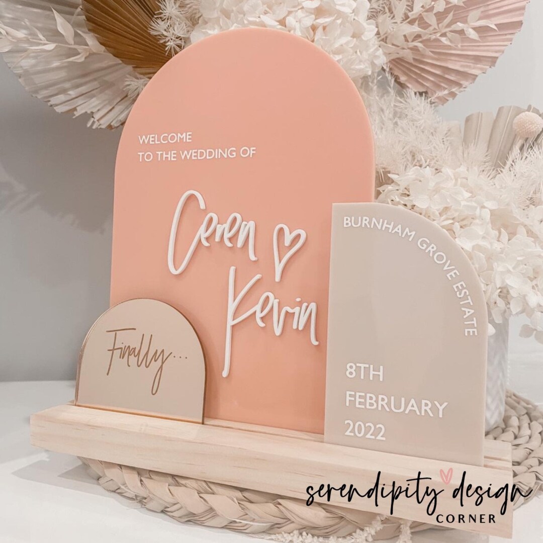 Welcome to Wedding Table Sign | Welcome to Acrylic Sign | Acrylic and ...