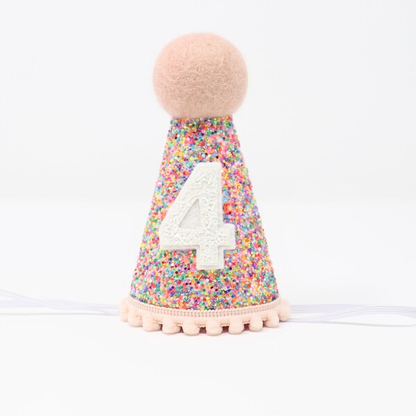 Rainbow Party Hat - Etsy