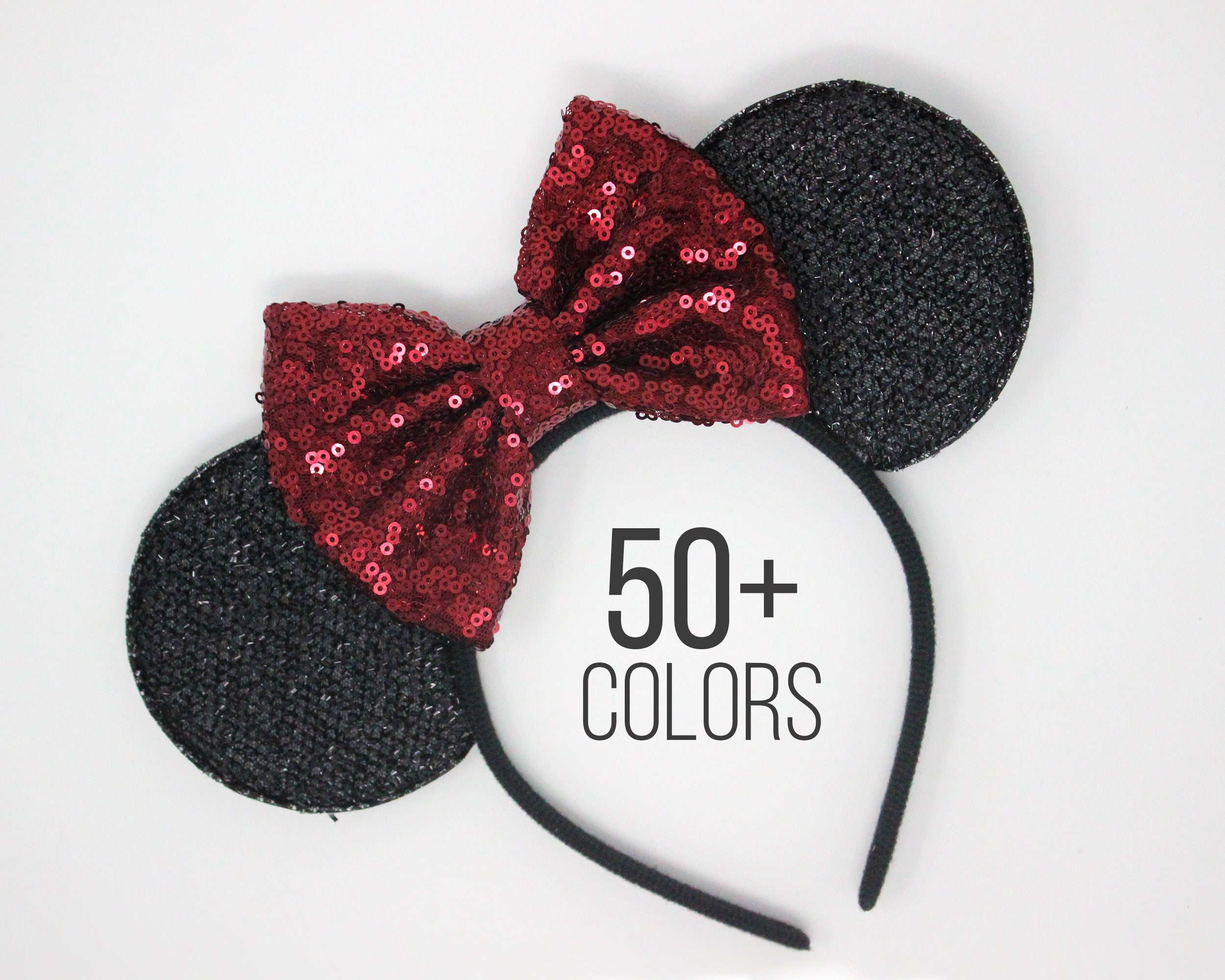 Maroon Mouse Ears One Size Fit All Maroon Mouse Ears Mouse - Etsy