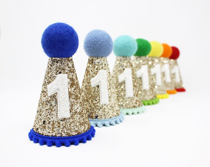 Mini Party Hat Any Color Mini Birthday Hat New Years Party - Etsy