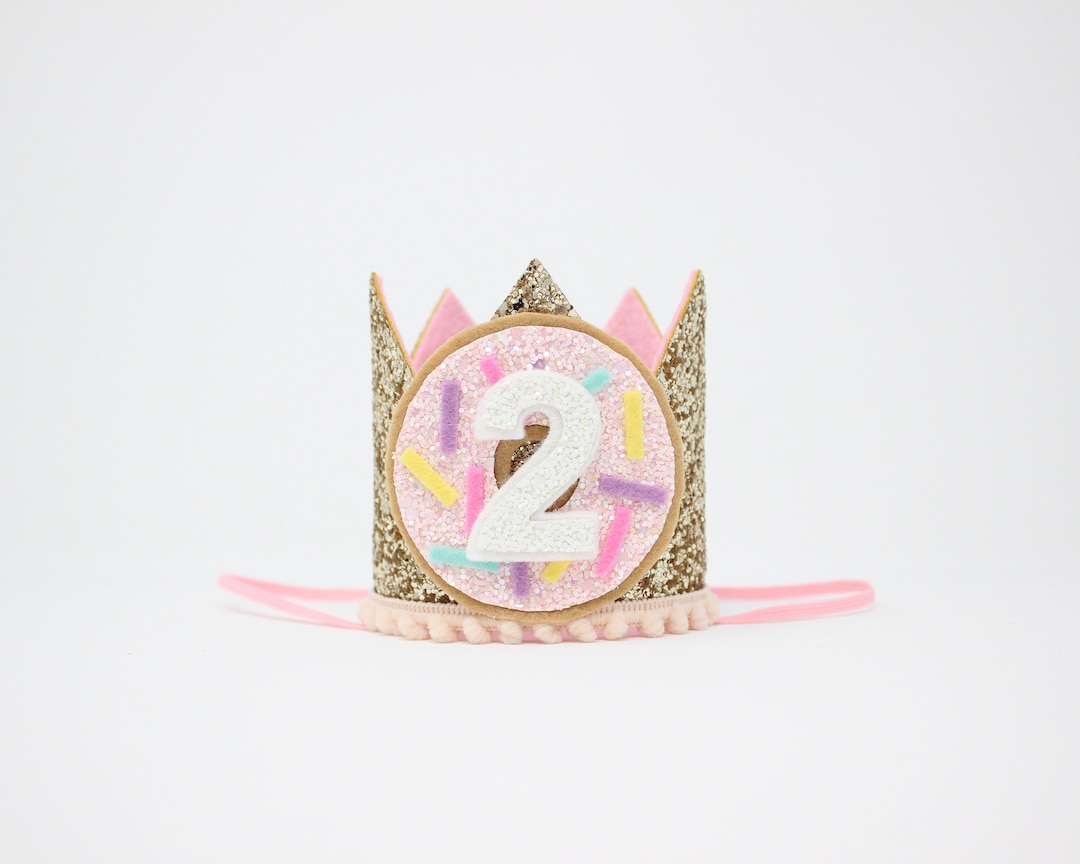 Donut 2nd Birthday Crown Second Birthday Crown 2nd Birthday Girl Outfit ...