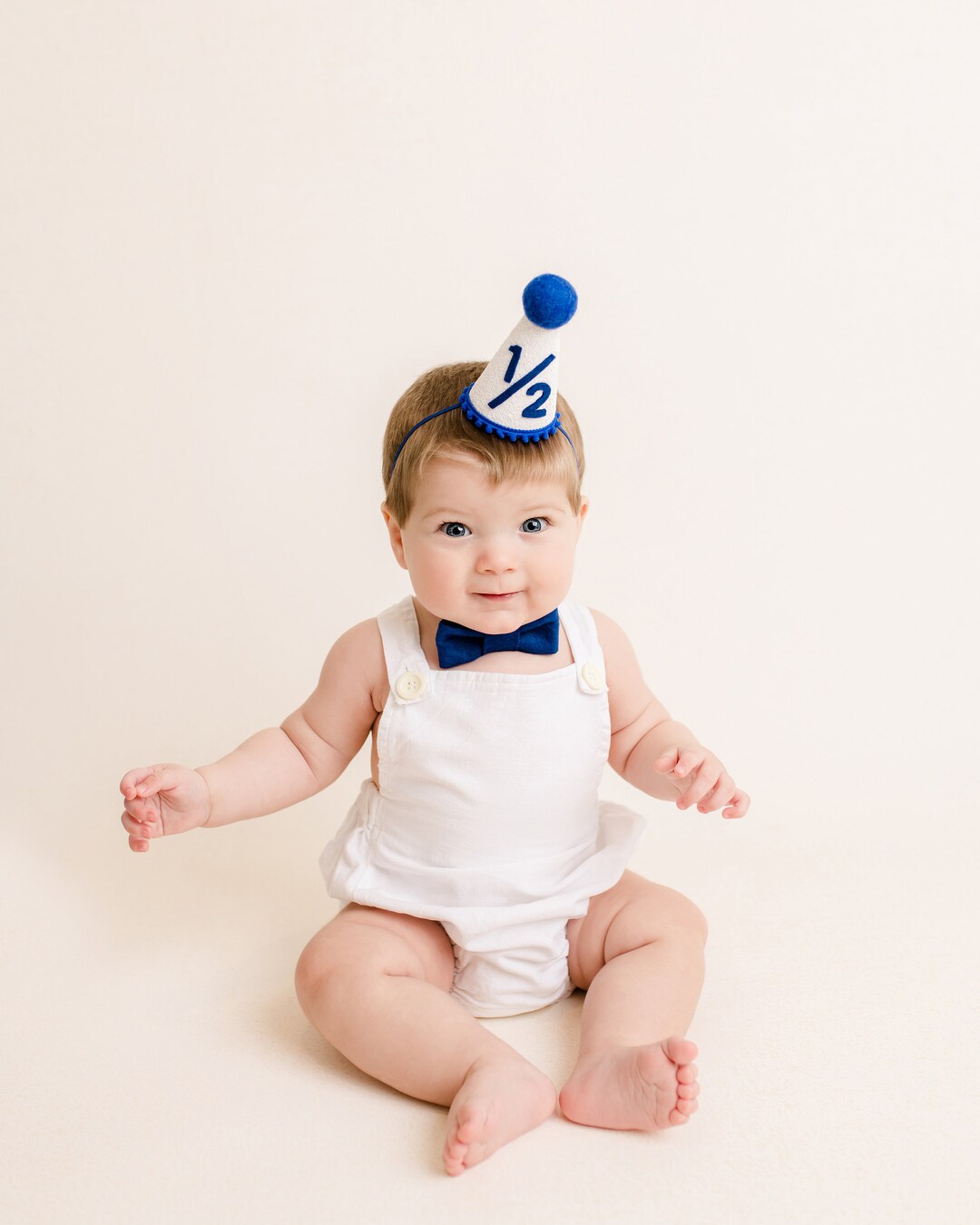 1/2 Birthday Boy Hat | Half Birthday Baby Party Hat | Baby Blue Toast ...