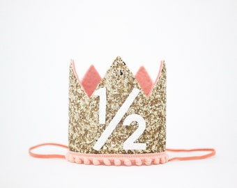 Half Birthday Crown | Etsy