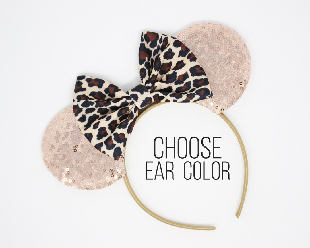 Cheetah Mouse Ears Safari Mouse Ears Animal Print Mouse Ears Animal ...