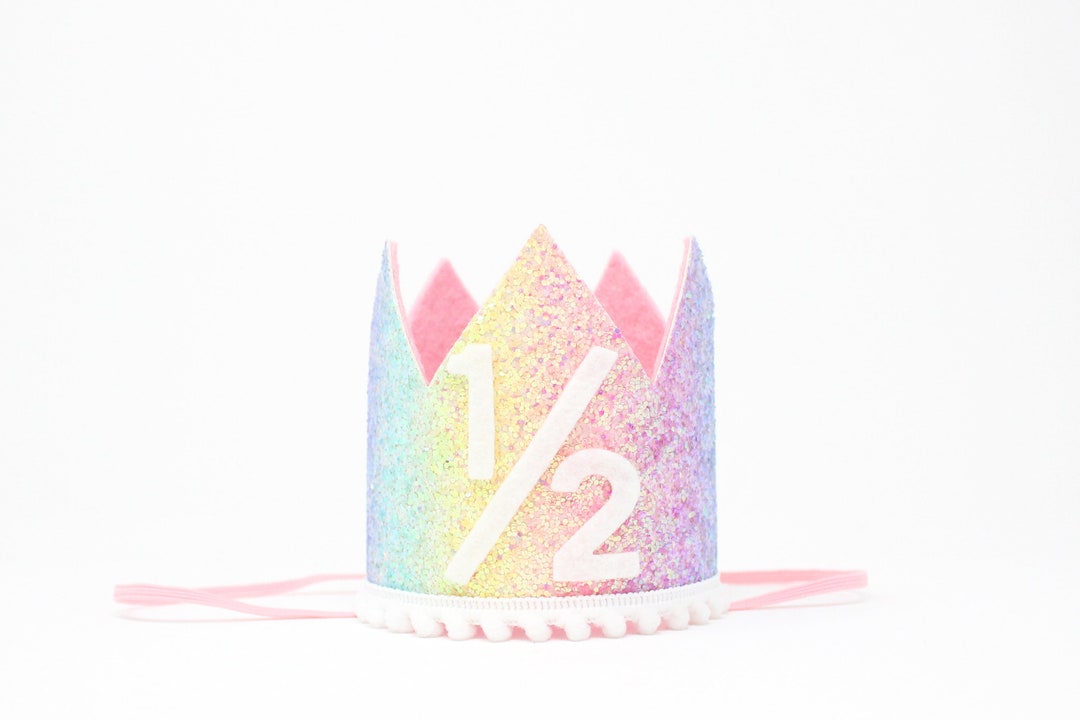 Half Birthday Crown 1/2 Birthday Crown Half Birthday Girl - Etsy