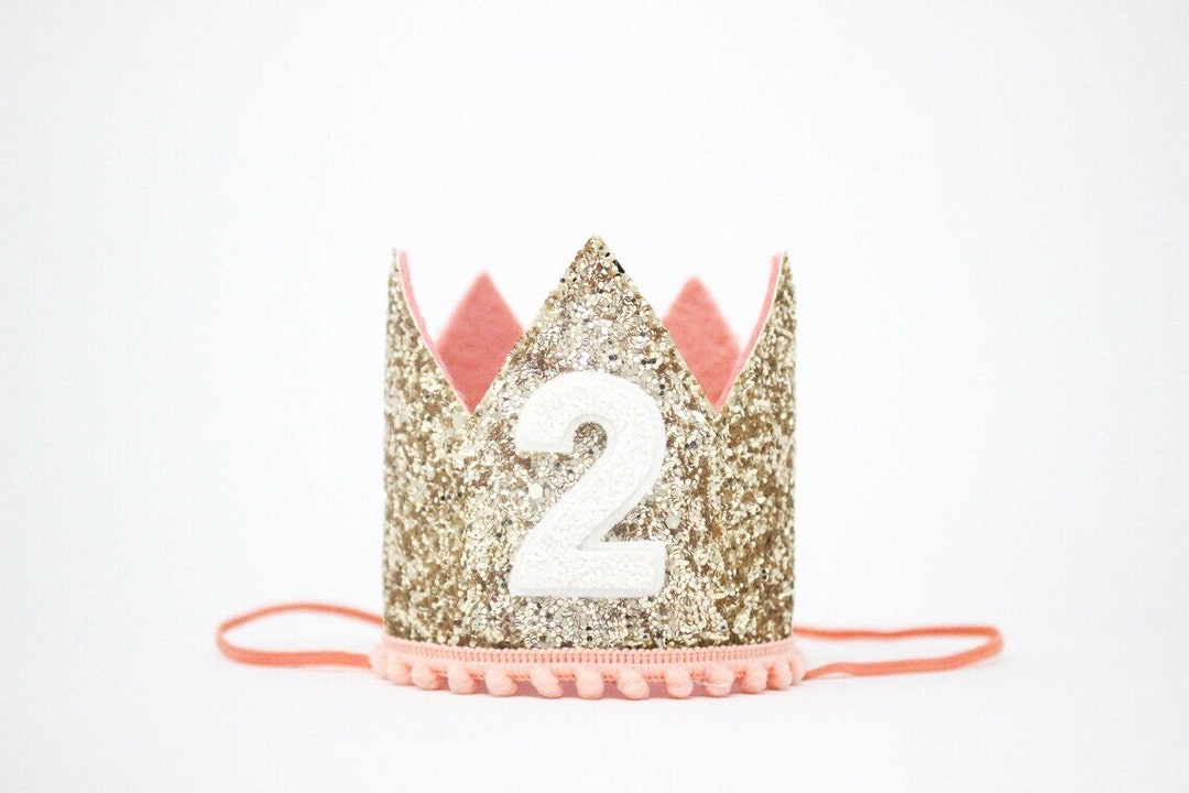 2nd Birthday Crown Second Birthday Crown 2nd Birthday Girl - Etsy