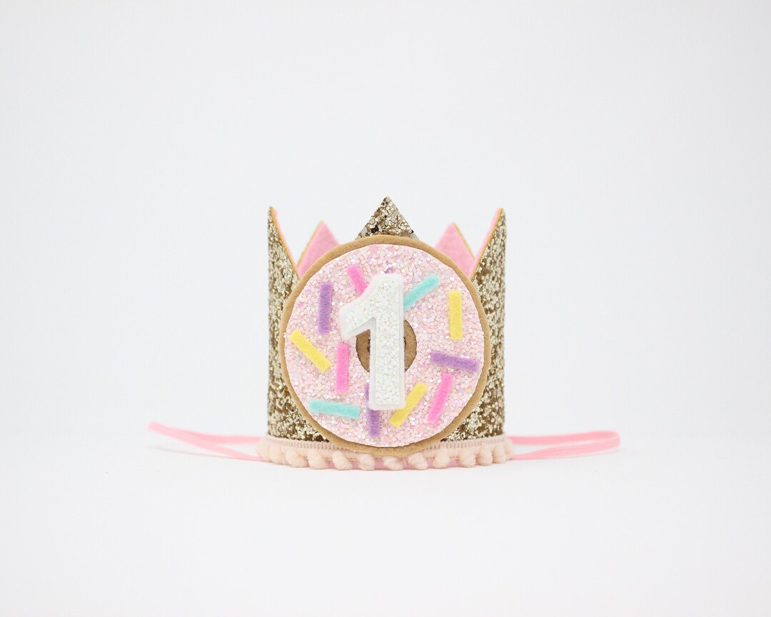 Donut First Birthday Crown | 1st Birthday Crown | 1st Birthday Girl ...