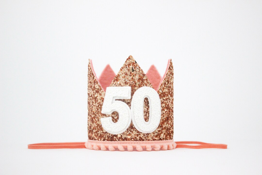50th Birthday Crown | 50th Birthday Gift for Her | 50th Birthday Hat ...