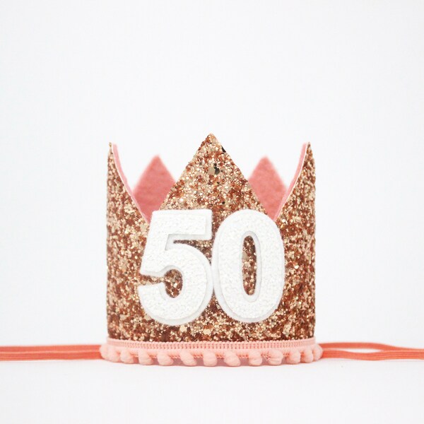 50th Birthday Crown - Etsy
