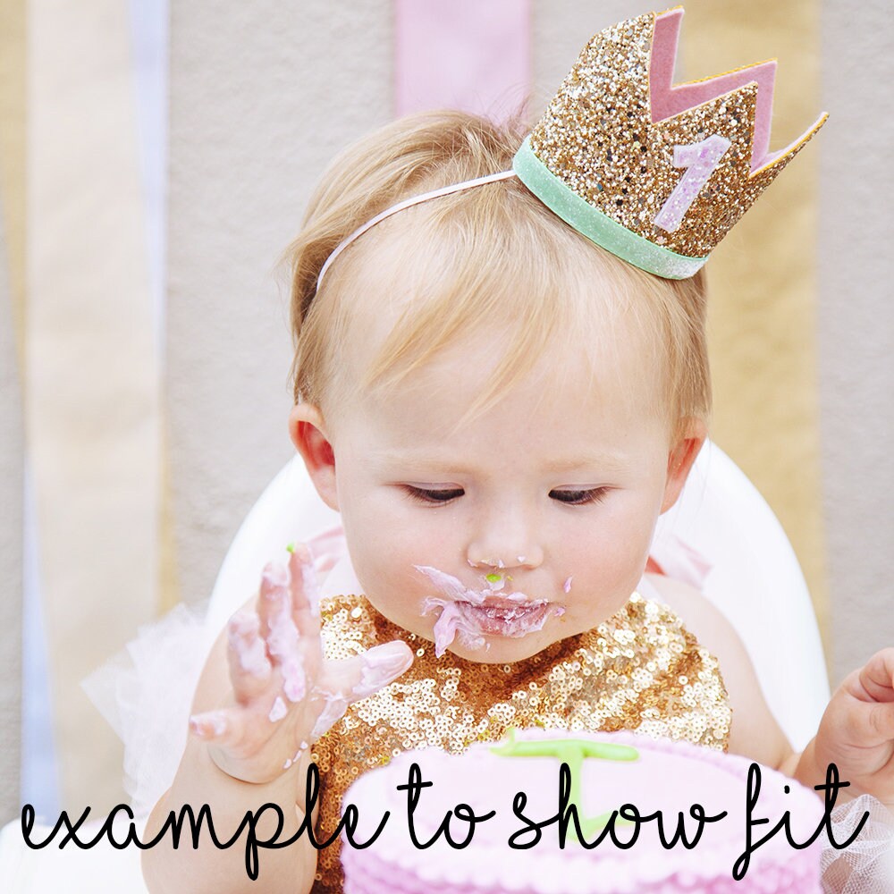 First Birthday Crown 1st Birthday Crown 1st Birthday Hat - Etsy